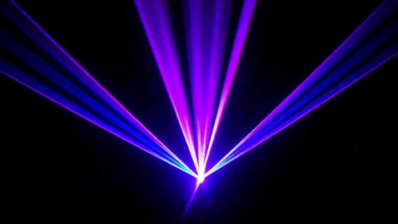 laser beam show (single laser version) - YouTube