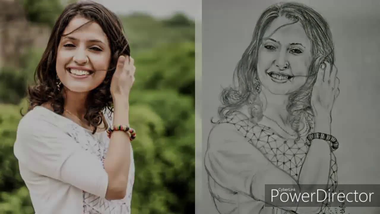 R J Mirchi Sayema |Time laps Sketch | Drawing | Inspiring Personality ...