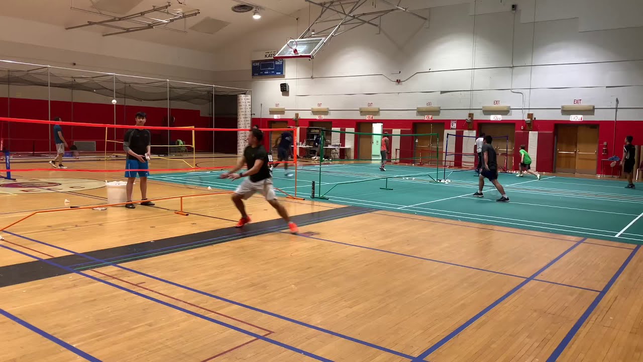 Badminton training- front court work/Basic smash - YouTube