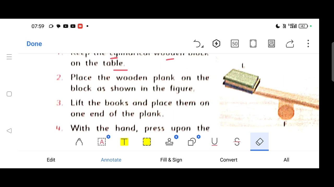 Simple Machines/Activity-1: Demonstrate Working Of A Lever/Explanation ...