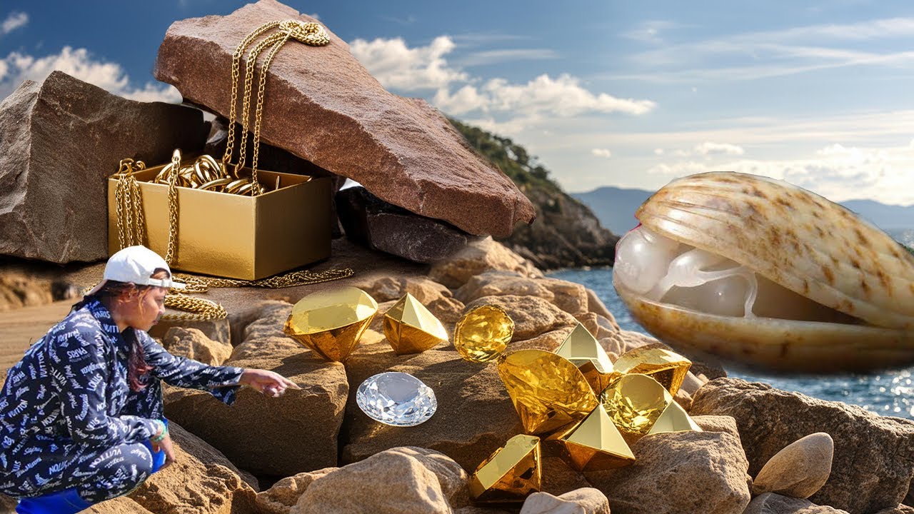 Boy saves crab and finds 100 pearls and gold in his stomach - YouTube