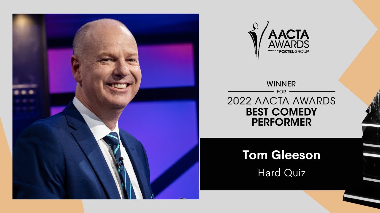 Tom Gleeson (Hard Quiz) wins Best Comedy Performer | 2022 AACTA Awards ...