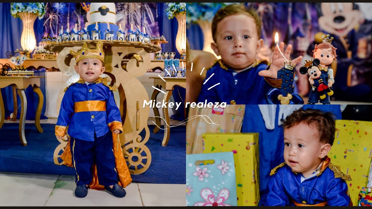 Festa de 1 ano do baby Anthony / Mickey realeza - YouTube