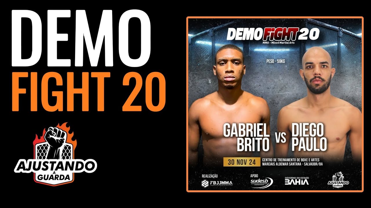 DEMO FIGHT 20 - GABRIEL BRITO VS DIEGO PAULO (LUTA 16) - YouTube
