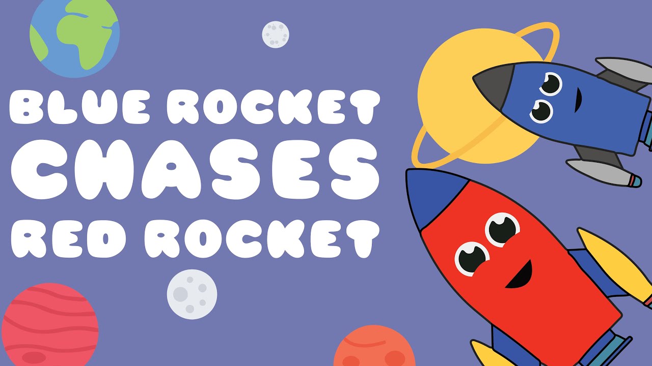 Cartoon for Kids - Blue Rocket and Red Rocket - YouTube