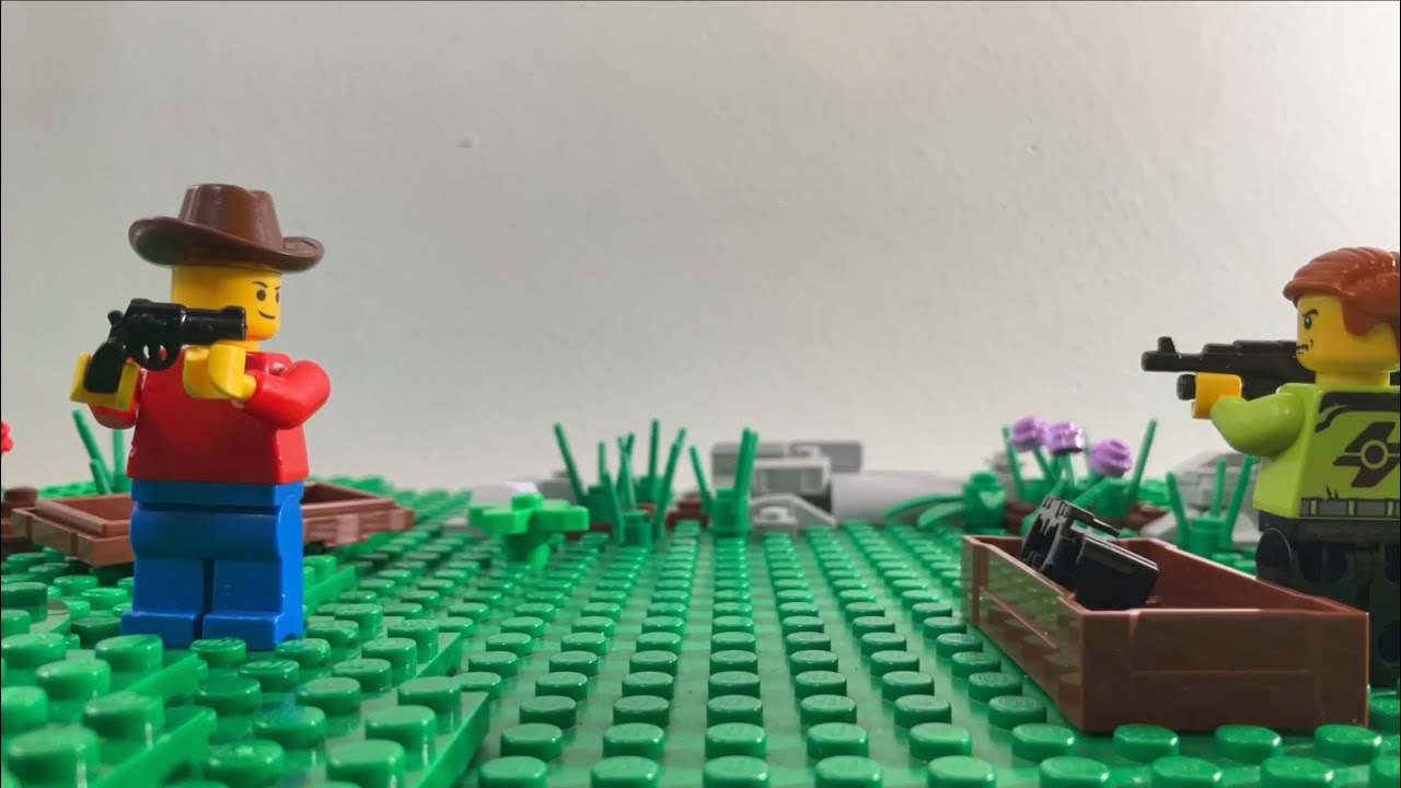 The Cowboy - a Short LEGO Fight Scene - YouTube