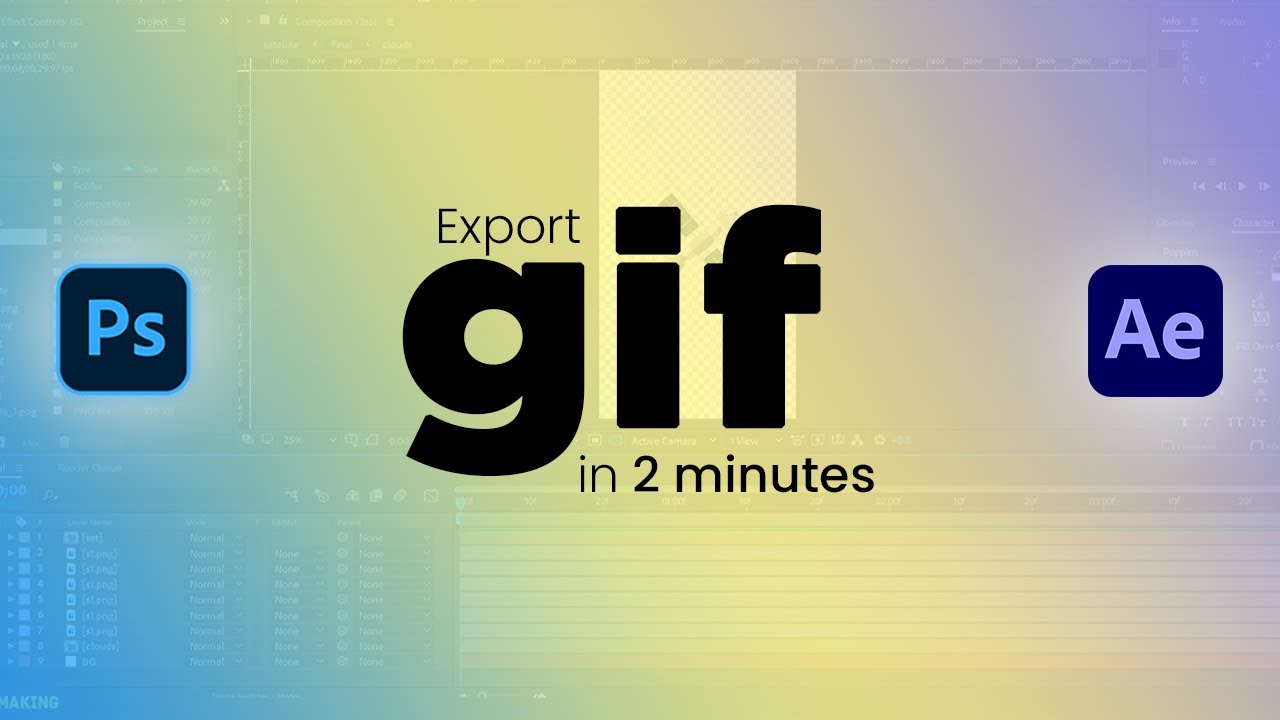 Export GIF using After Effects - YouTube