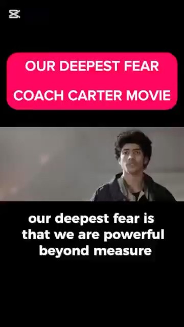 Coach Carter’s Movie Powerful Speech: ‘Our Deepest Fear’ #faith # ...