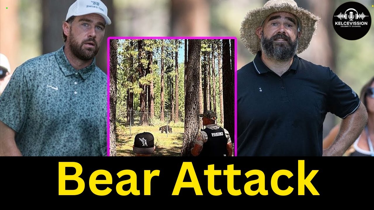 SHOCKING Moment: Jason & Travis Kelce PANIC as Wild Bears Charge at Them in Luxury Lake Tahoe ...