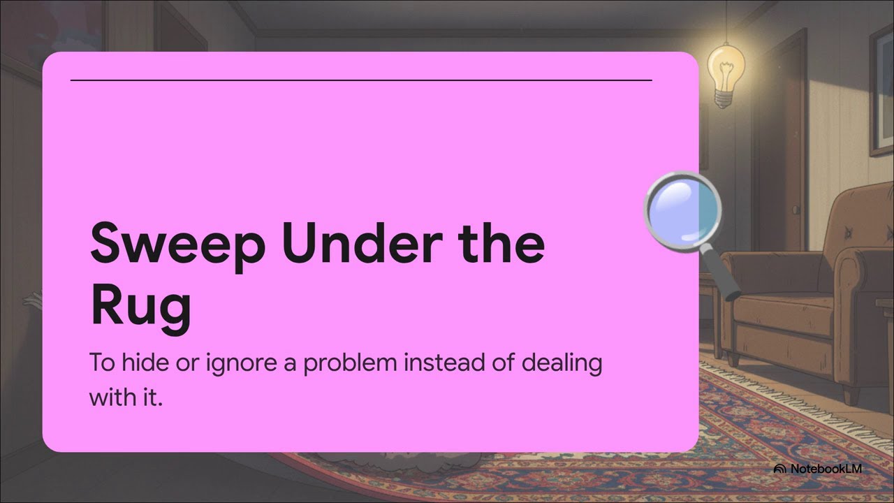 139 - Sweep Under the Rug | 365 English Idioms You’ll Actually Use ...