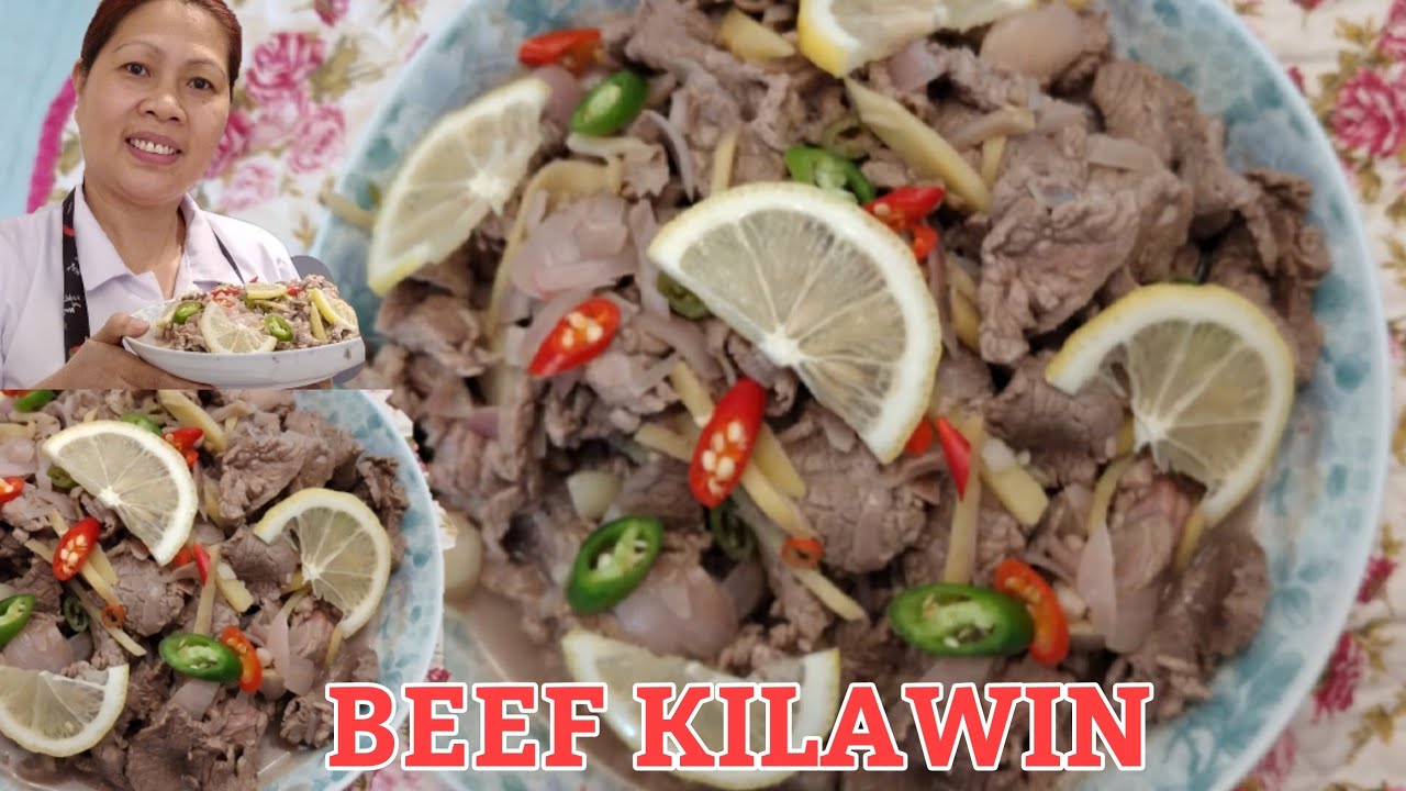 BEEF KILAWIN/kinilaw na baka/ala mhelds - YouTube