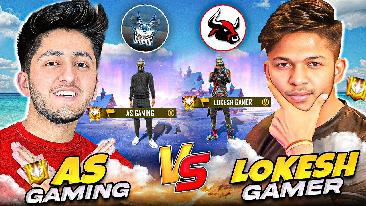 AS GAMING VS LOKESH GAMER END BATTEL 1 VS 1 😂 - YouTube