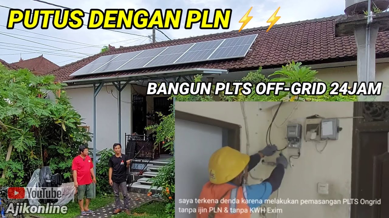 JARINGAN PLN DI PUTUS METERAN DI CABUT || MERDEKA 24JAM ENERGI MANDIRI ...