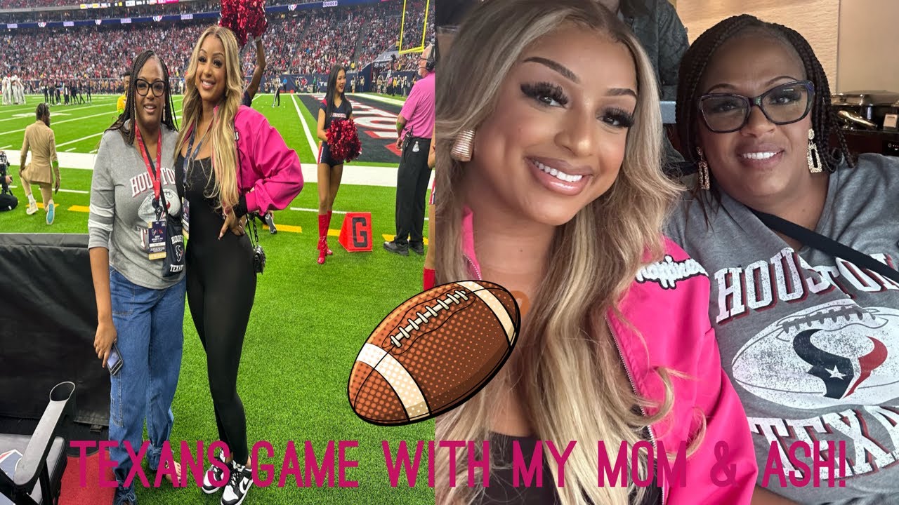 Texans game with my mom & Ash! - YouTube