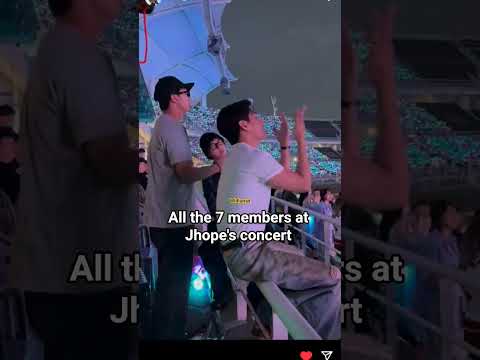 All BTS members at Jhope's concert... 💜#bts #jhope #concert #trending #army #viral #btslive