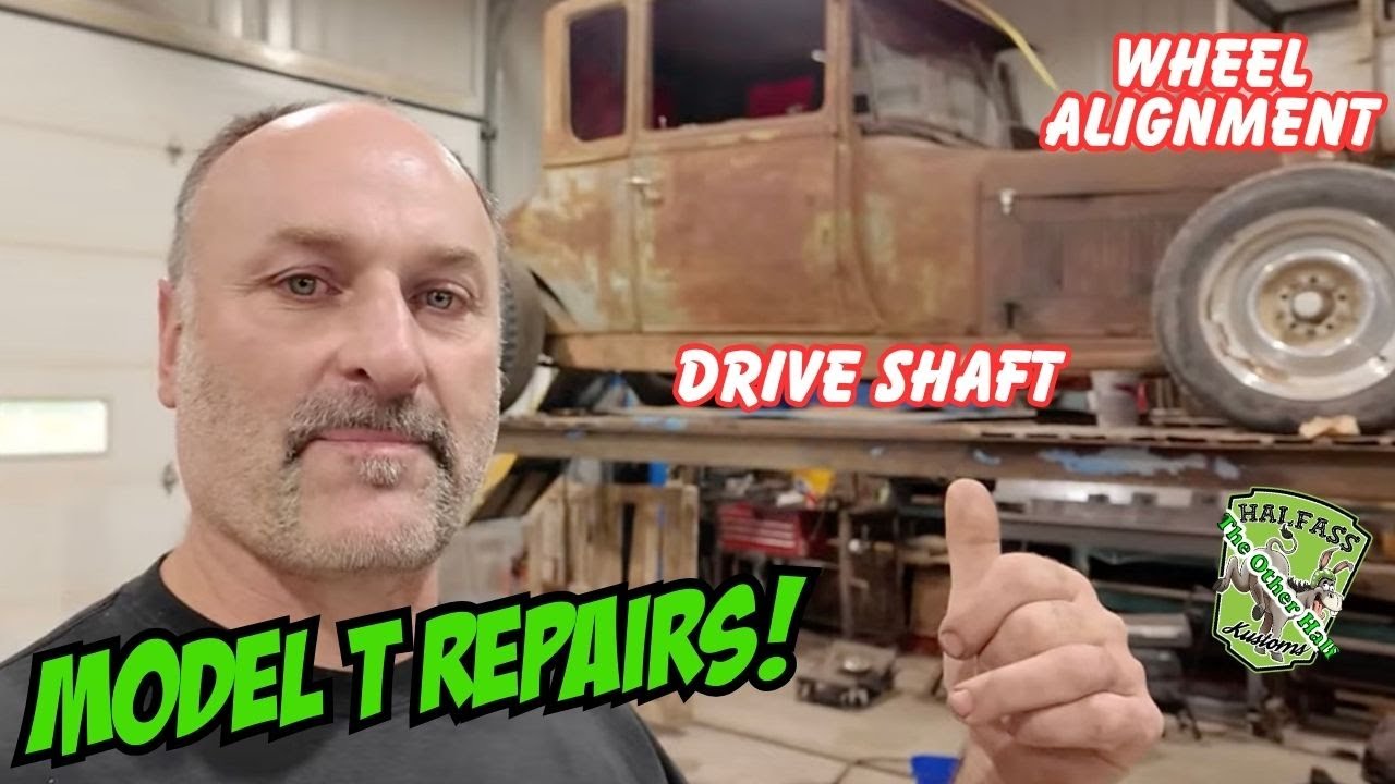 Model T gets a new driveshaft & wheel alignment! - YouTube
