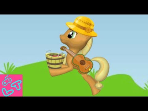ЭПЛ ДЖЕК СОБИРАЕТ ЯБЛОКИ И ПОЕТ ПЕСНИ в игре LITTLE FRUIT PONY - YouTube