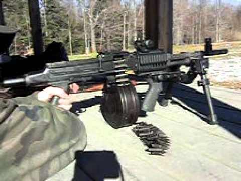 DSA RPD carbine ( high speed at 420fps) - YouTube
