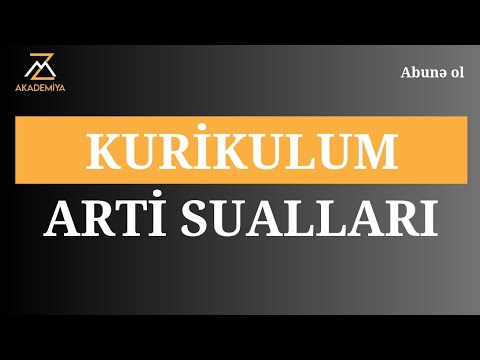 ARTİ Sertifikasiya sınağı /Kurikulum testləri / Zülfüqar Mayılov