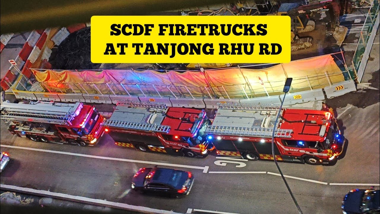 WONDERING WHY SCDF FIRE TRUCKS PARK ON THE ROAD - YouTube