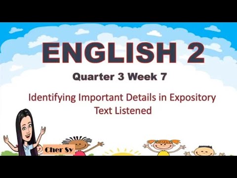 GRADE 2 ENGLISH QUARTER 3 WEEK 7 - YouTube