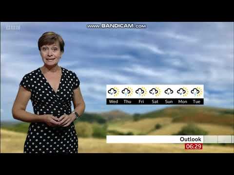 Sara Blizzard the weather presenter on the BBC Regional Services Part 2 ...