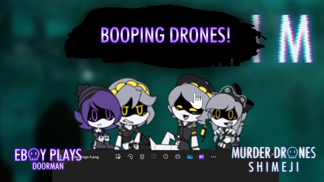 Drone Boops! - Murder Drones but inside your DESKTOP? || Eboy Plays || Murder Drones Shimeji 💀 ...