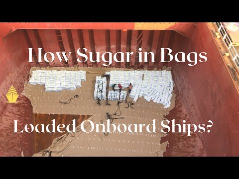 How Sugar in Bag Loaded Onboard Ships - YouTube