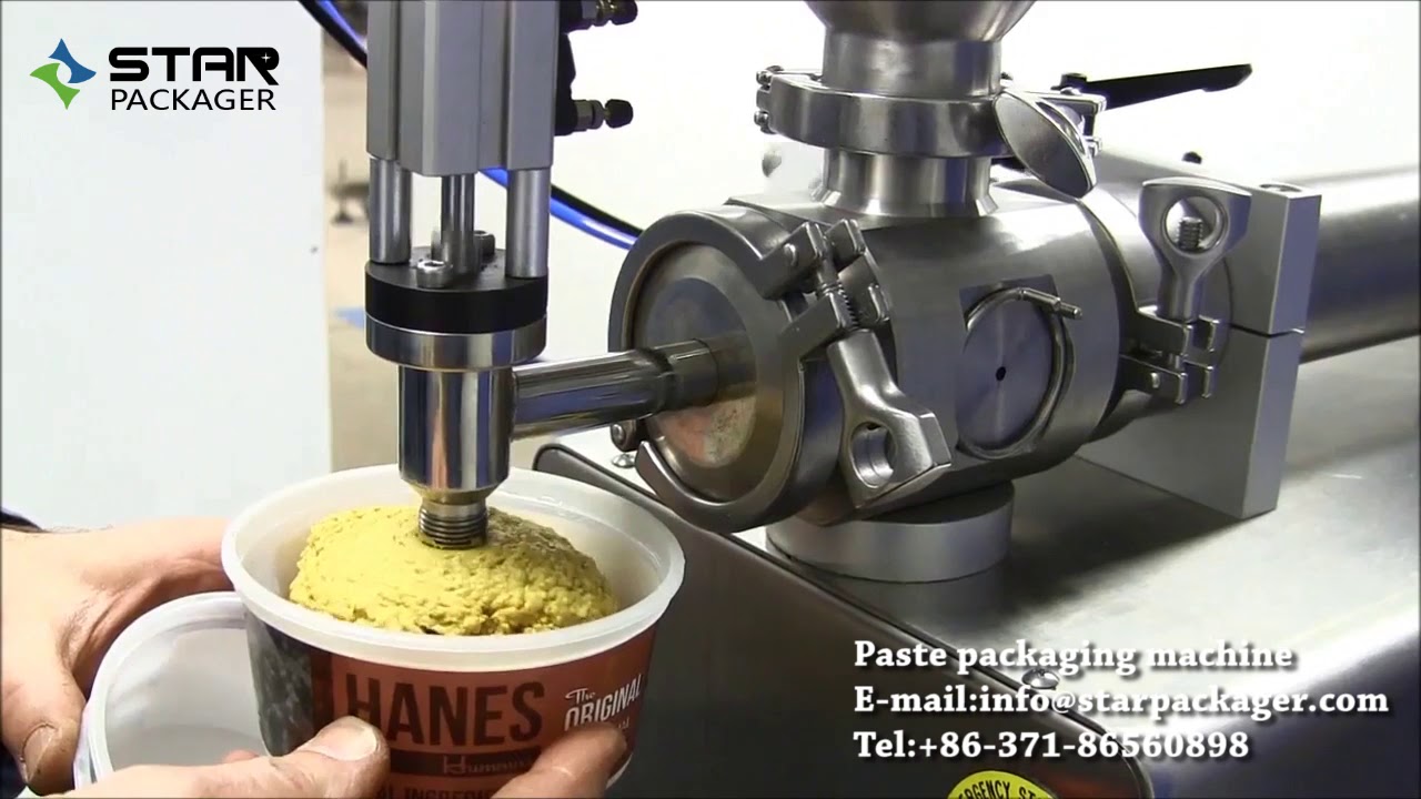 Paste Food Semi automatic Quantitative Filling Machine - YouTube
