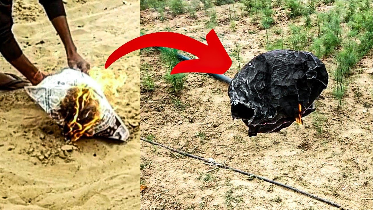 Home Made Newspaper hot air balloon | Amazing paper parachute ...