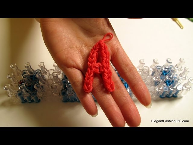 Rainbow Loom Band Letters