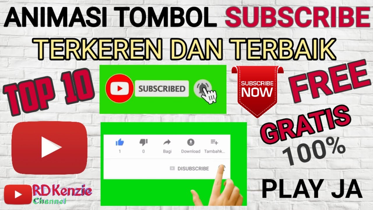 Tombol subscribe terkeren dan terbaik 2021 | animasi tombol subscribe ...