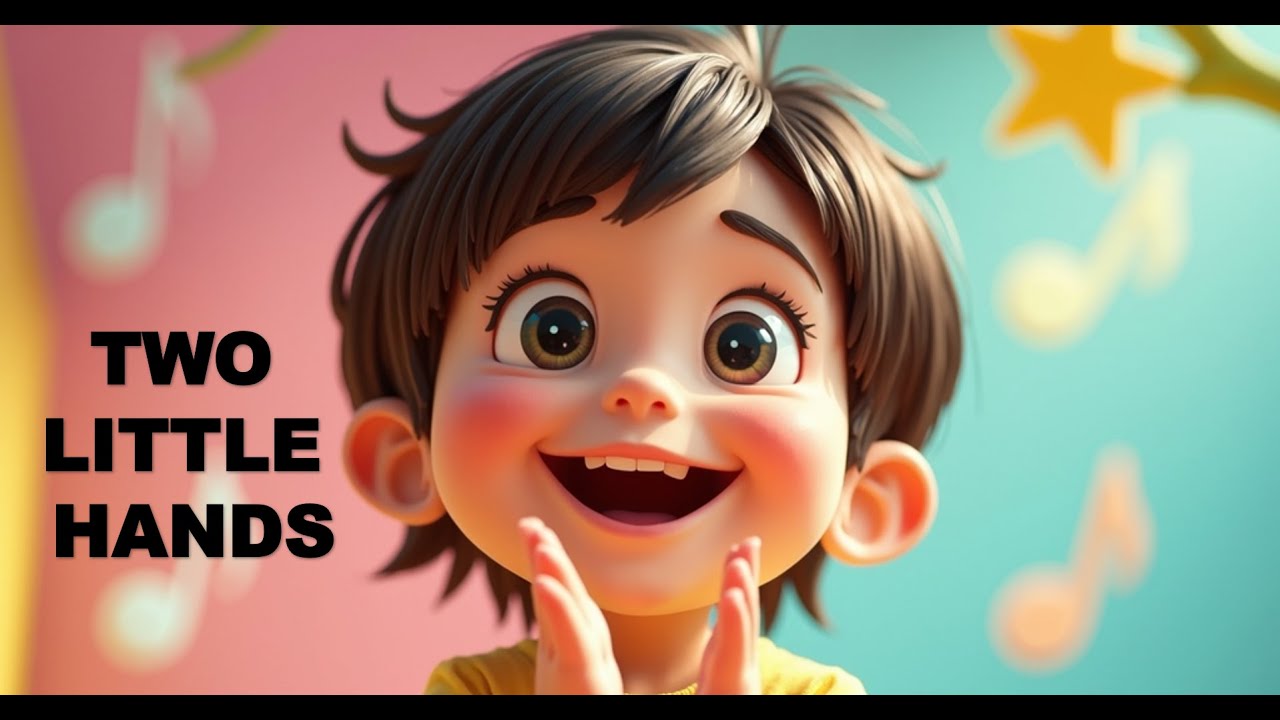 Two Little Hands To Clap Clap Clap Rhyme|English Kids Songs | Learning ...
