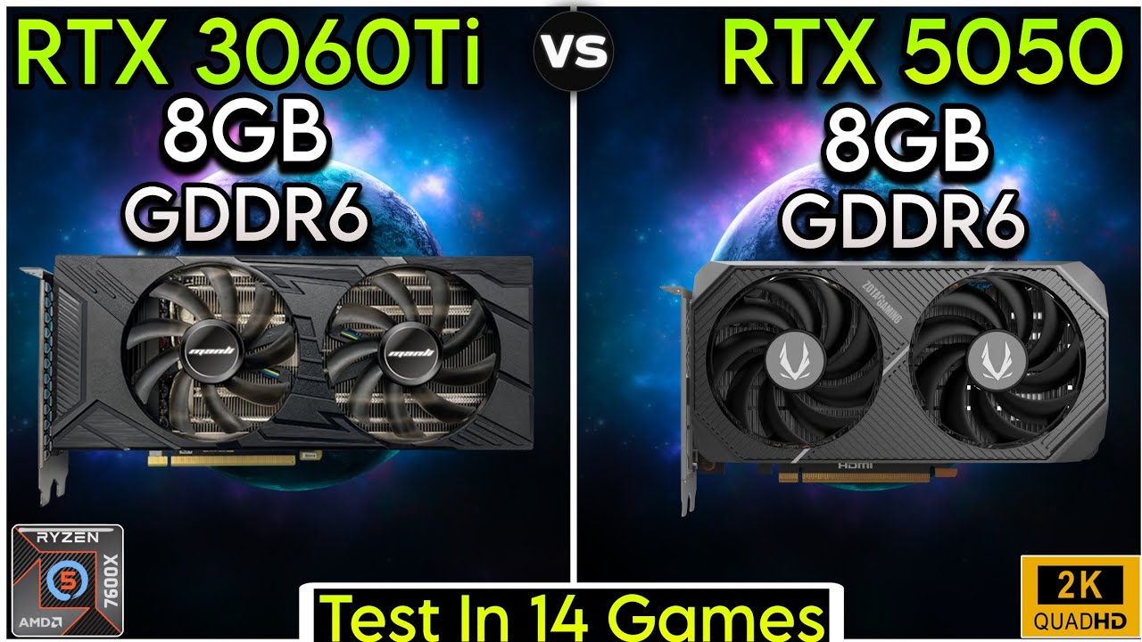 RTX 3060 Ti vs RTX 5050 - Test In 14 Games - Amazing Comparison - 2K ...