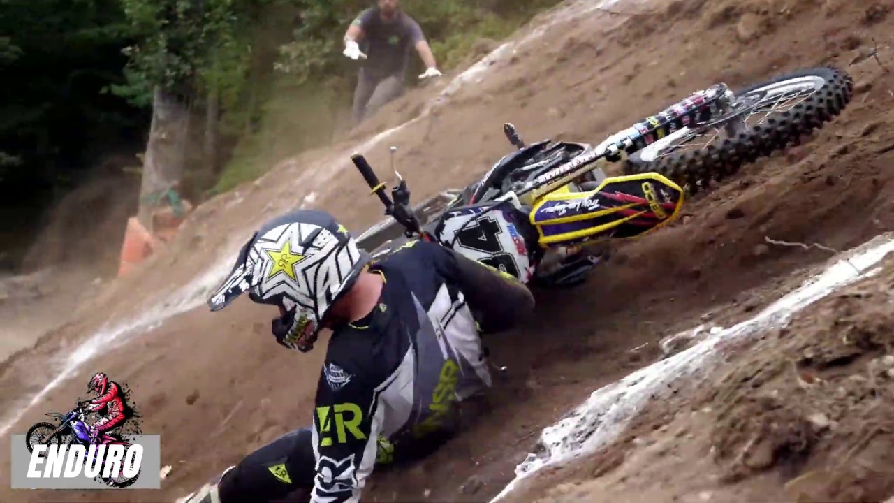 Hard climb in the mountains, extreme enduro, who can climb, heavy falls ...