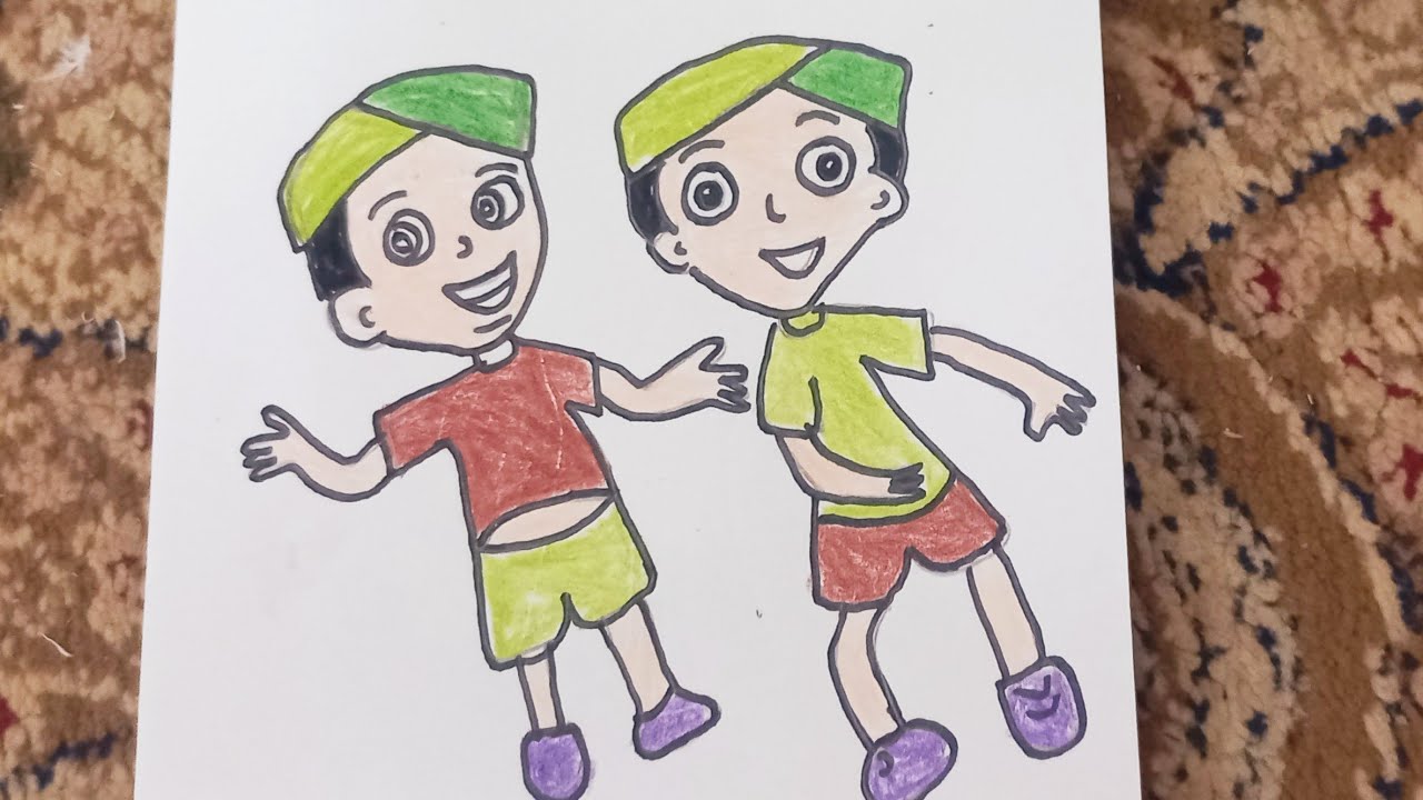 Dhole Bholu drawing | how to draw Dholu Bholu step by step |chota bheem ...