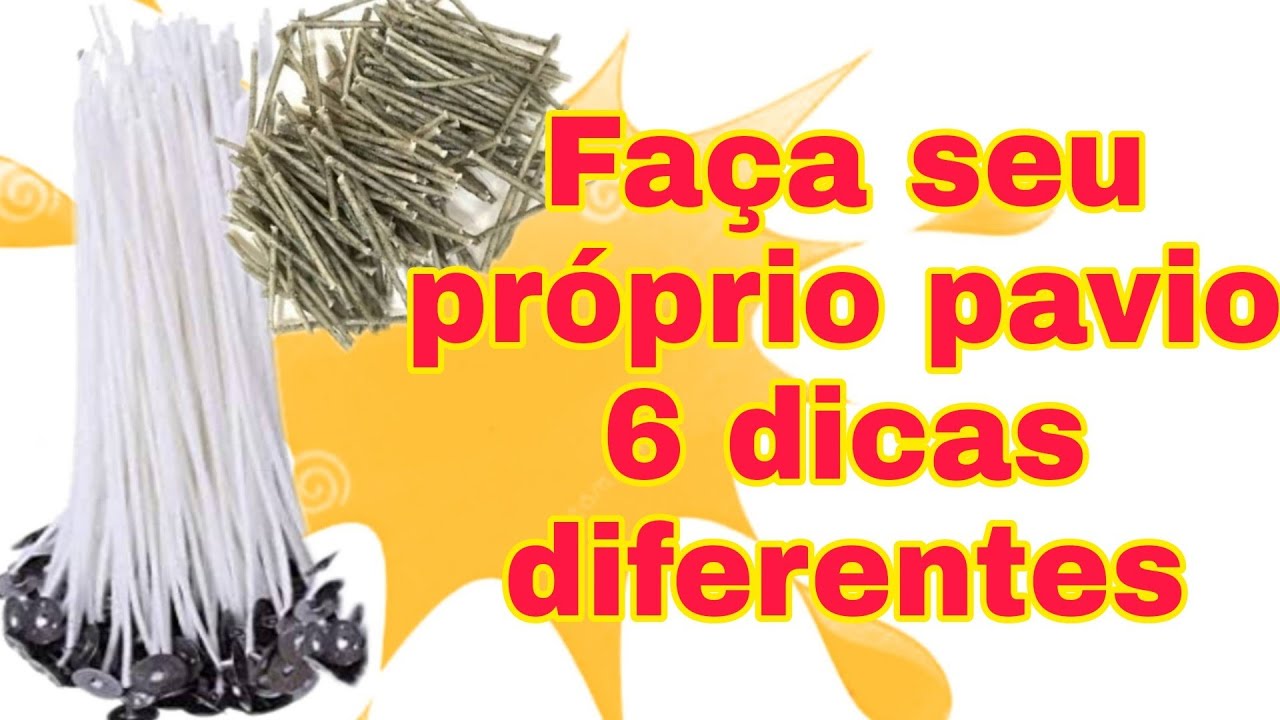 Como fazer pavio simples, pavio mágico e economizar - YouTube