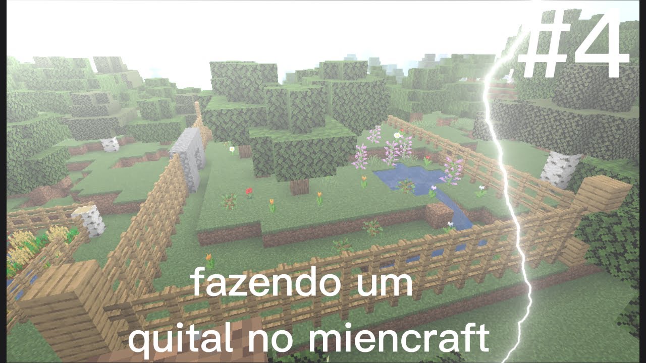 minecraft fazendo um quintal - YouTube