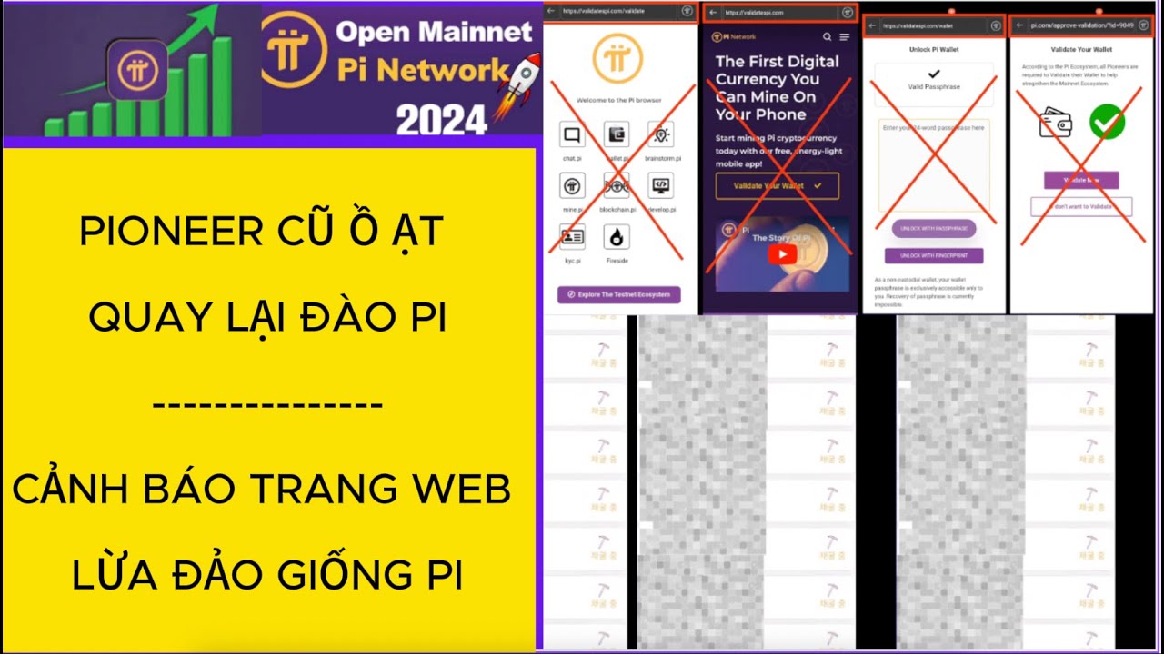 PI NETWORK - PIONEER CŨ Ồ ẠT QUAY LẠI ĐÀO PI - CẢNH BÁO TRANG WEB LỪA ...