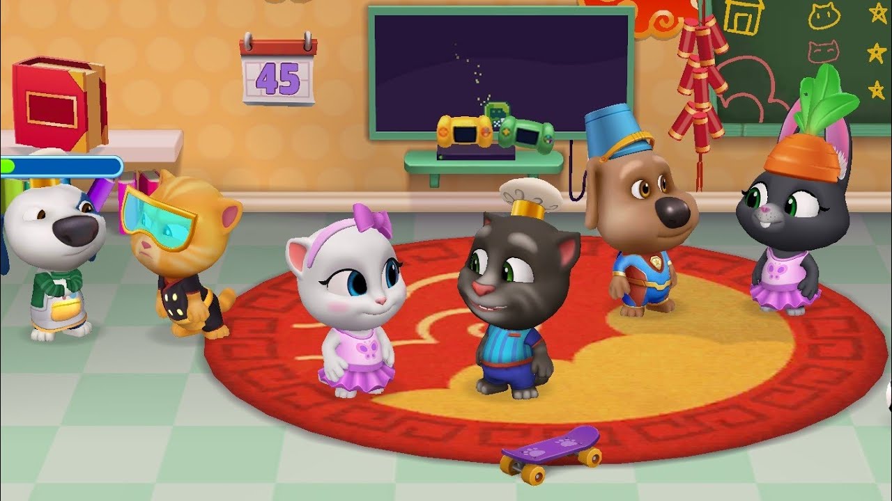 My Talking Tom Friends Conversation With His Girlfriend - YouTube