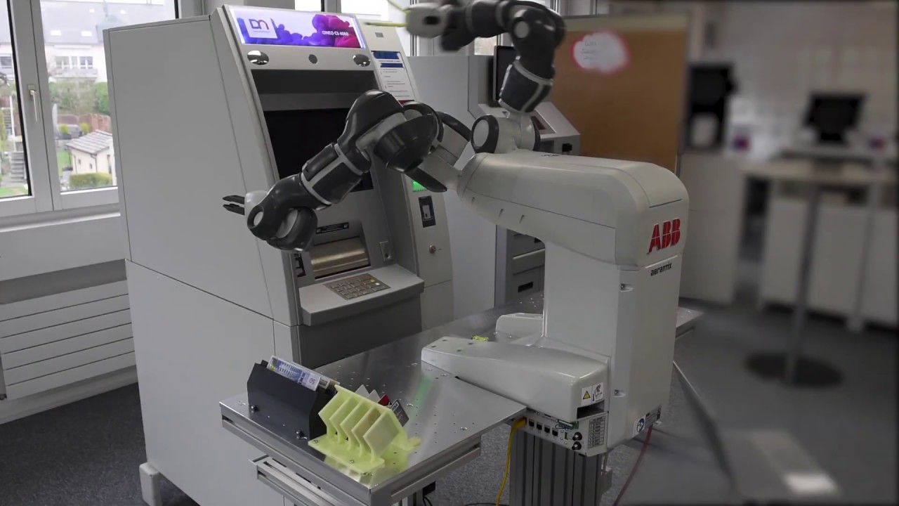 YuMi® robot makes 24-hour testing a reality for the ATM Industry - YouTube