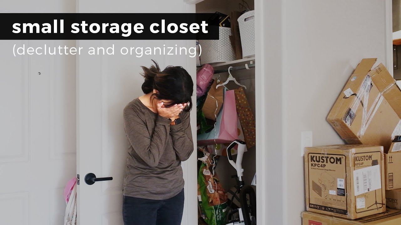 Declutter a Small Storage Space with Me - YouTube
