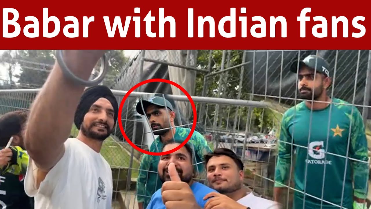 How Indian fans love Babar Azam - YouTube