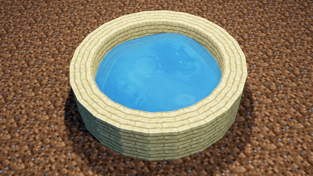 Circular Minecraft water physics simulation - YouTube