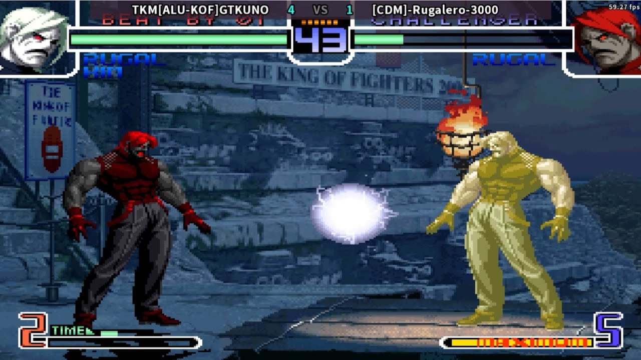 KOF 2002- ¡El PODEROSO RUGAL de KUNO! Humilla RUGALERO 3000 👉¡CUIDADO ...