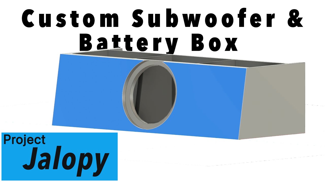 Designing and Building a Custom Subwoofer & Battery // Box for the Fox ...