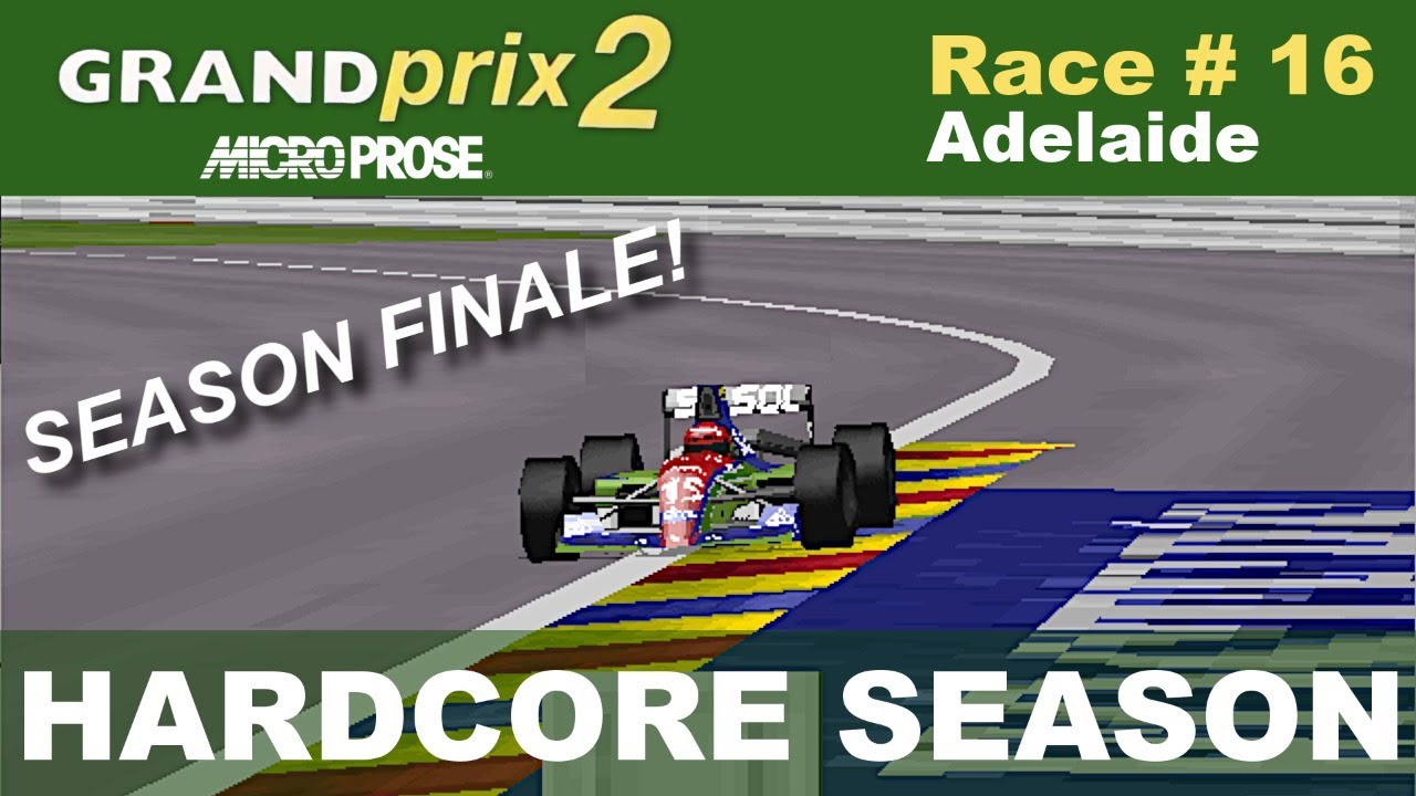 Microprose Grand Prix 2 - Race #16 - Australian GP (Hardcore Season ...