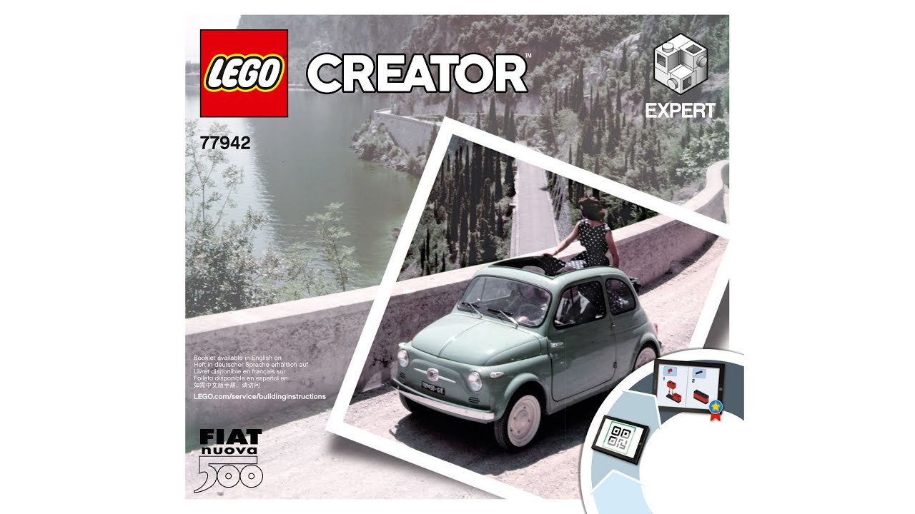 LEGO 77942 Fiat 500 (4K) - building instructions - YouTube