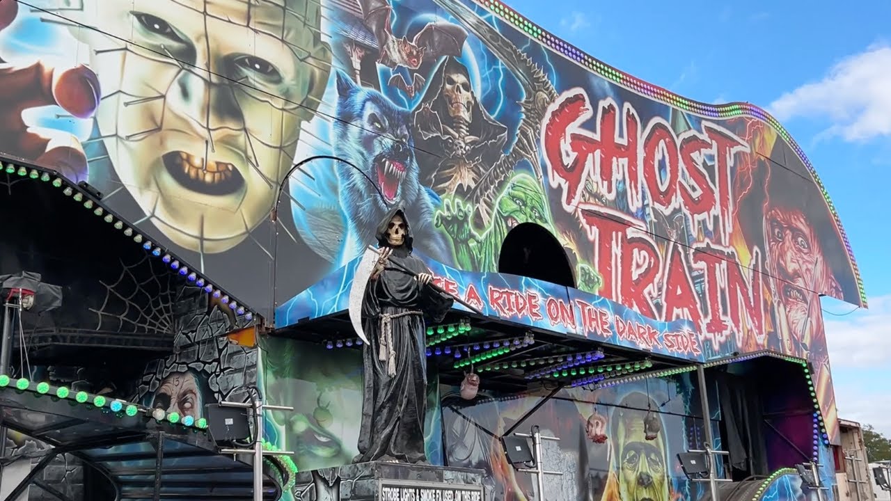 Ghost Train On Ride POV - Robert Russet - Bridgewater Funfair 2025 ...
