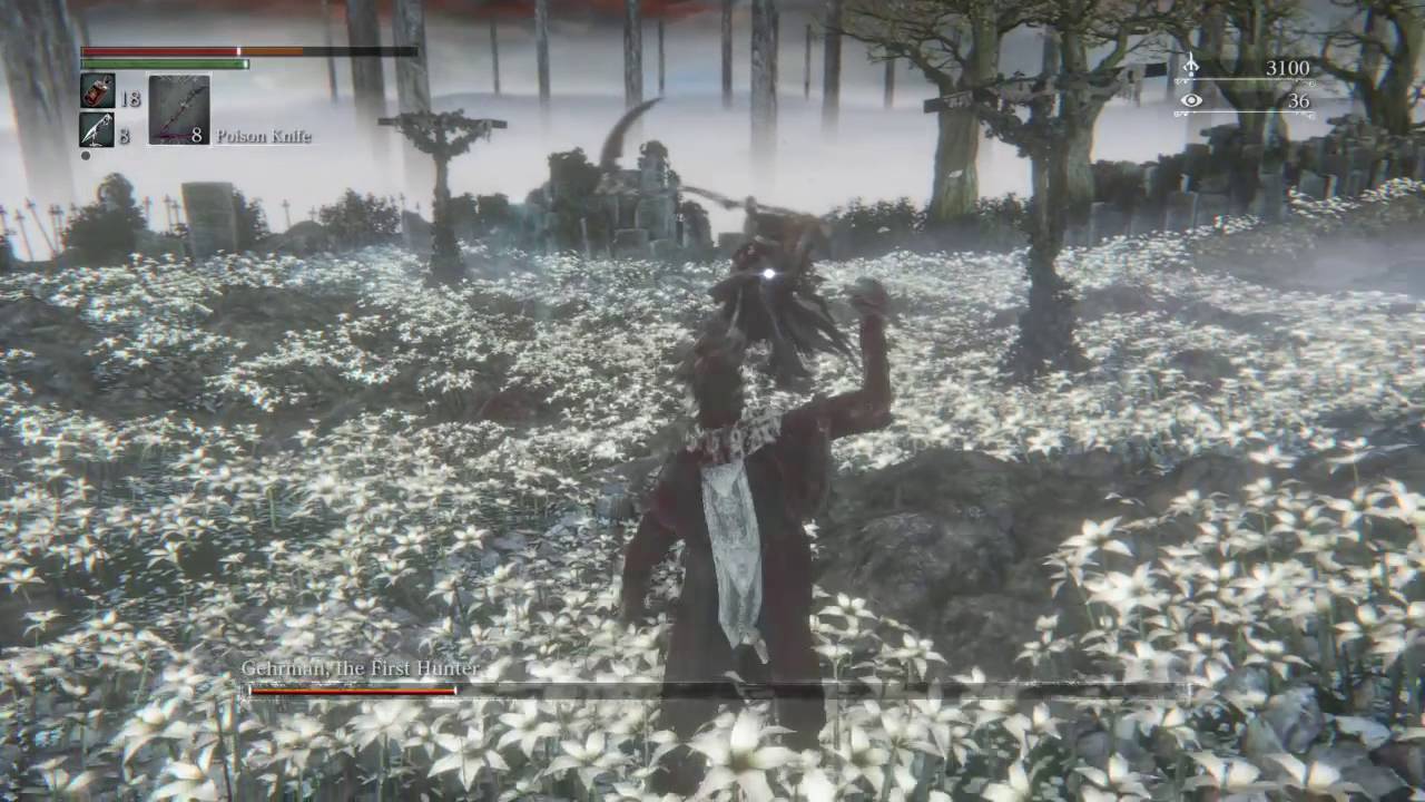 Bloodborne, Gehrman boss fight, Supremewolf - YouTube